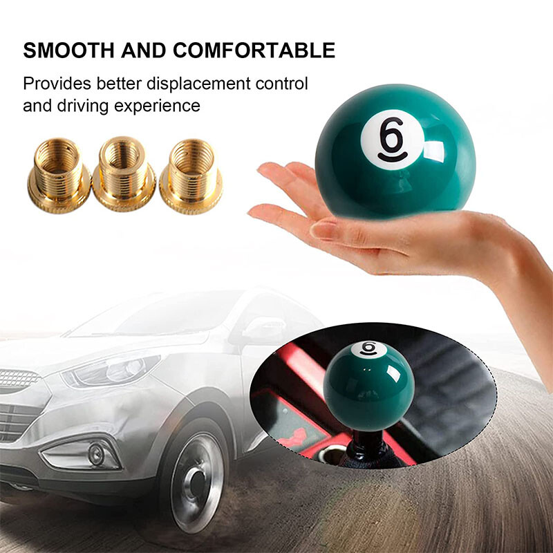 Pool Ball Billiard Stick Shift Knob Universal Gear Shifter Knobs ...