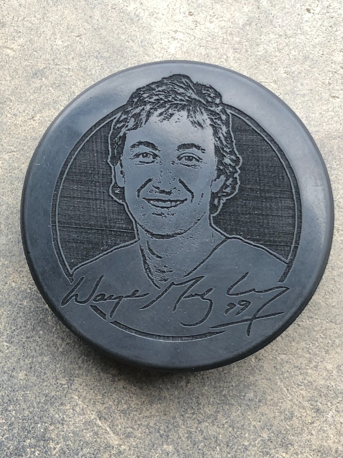 NHL Legends Wayne Gretzky Custom Laser Engraved Hockey Puck | eBay