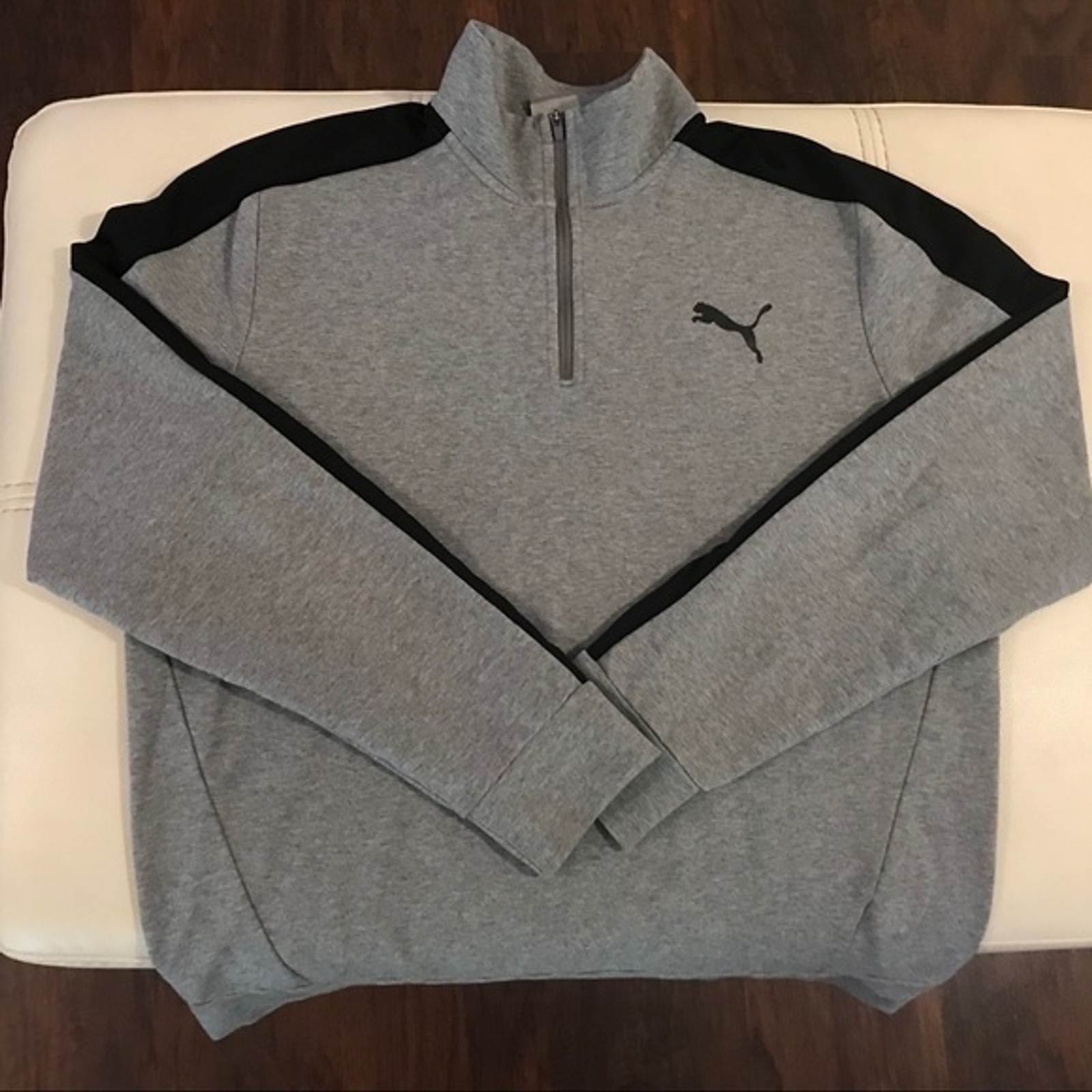 Puma Therma Half-Zip Gray Running Sweater Sweatshirt … - Gem