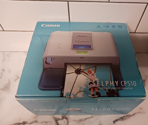 CANON SELPHY CP510 COMPACT PHOTO PRINTER - NEW NEVER USED with color ...