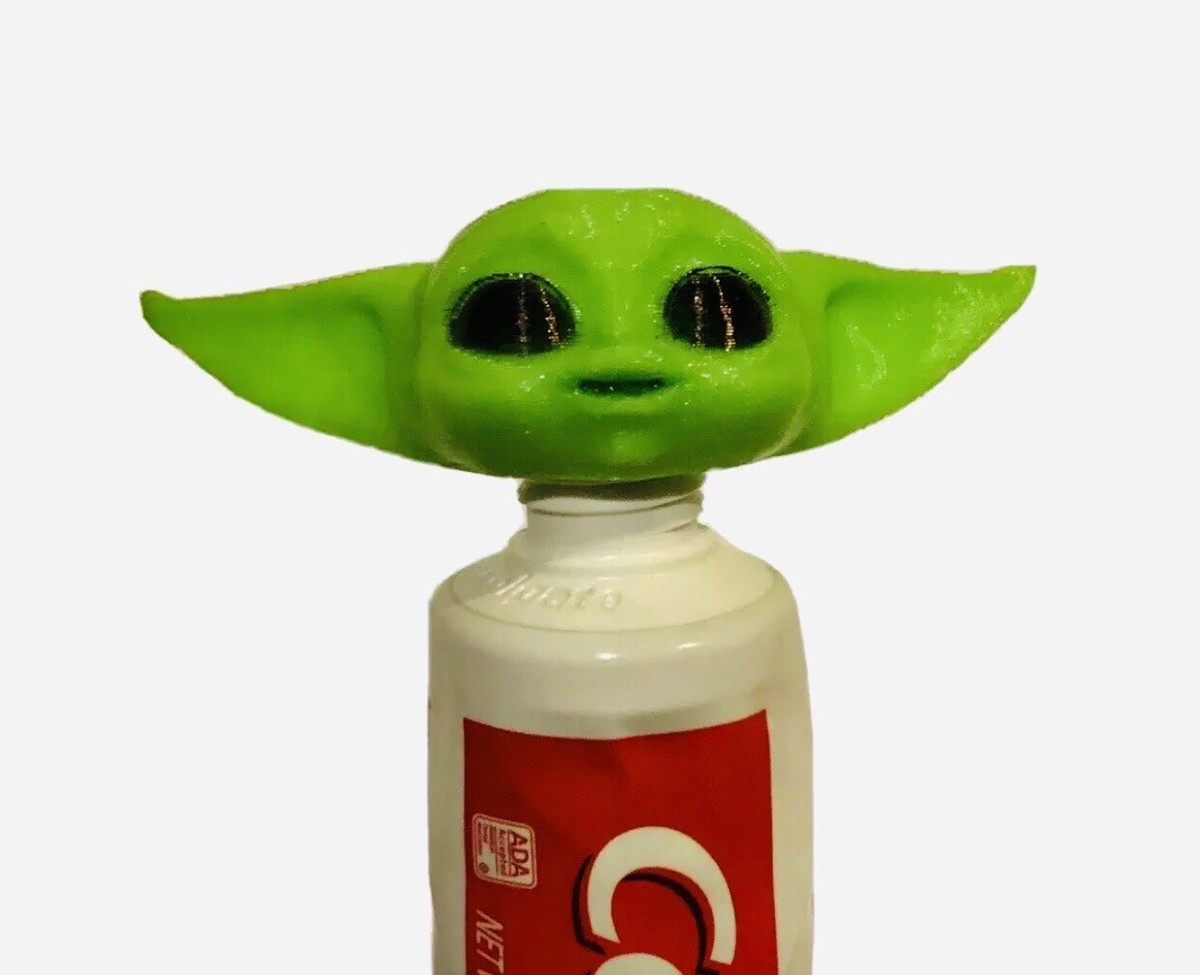 Toothpaste Cap Baby Yoda Toothpaste Topper Vomit Dispenser - 3D Printed ...