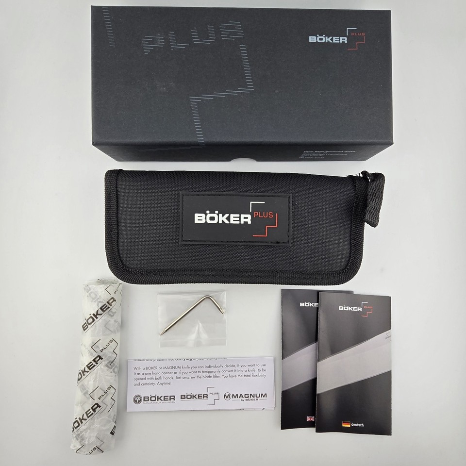 Boker Plus Poltergeist Connector Folding Knife S35VN Titanium Frame ...