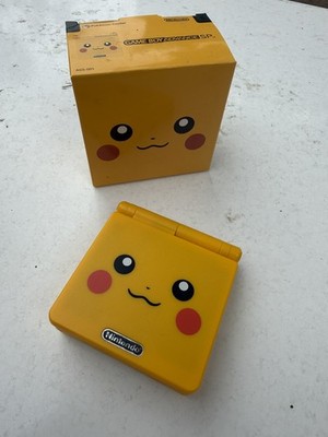 Nintendo Gameboy Advance SP Pikachu Pokémon Reshell *Glass Screen & New ...