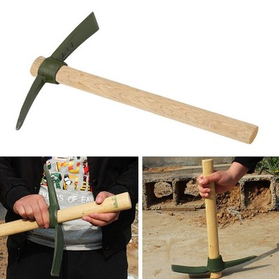 Pick Axe - Beech Wood Shaft Wooden Handle Garden Forged Steel Digging ...
