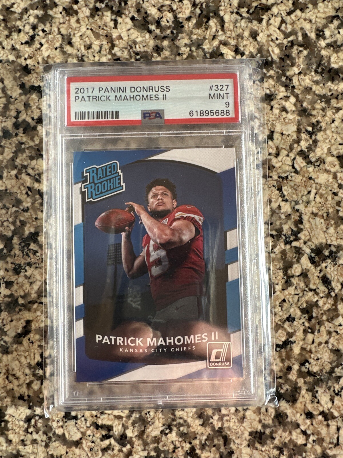 Patrick Mahomes Rookie Card 2017 Panini Donruss #327 PSA 9 | eBay