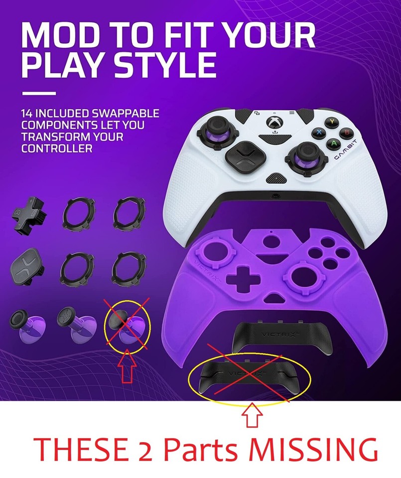 Victrix Gambit Xbox Controller Elite Esports Swappable Pro [MISSING ...
