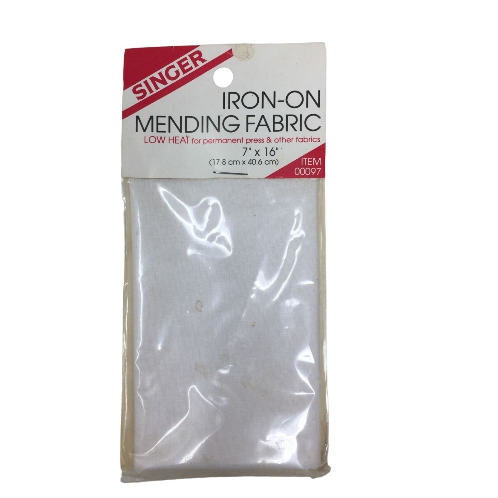 Singer Iron-On Mending Fabric 7"x16" New w/ Tags | eBay