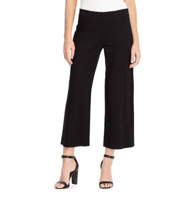 Chaps Mid Rise Wide Leg Ponte Crop, Medium | eBay