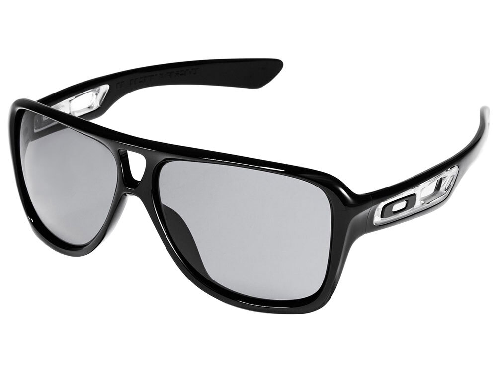Oakley Dispatch II Sunglasses OO9150-32 Polished Black/Clear Ins/Grey ...