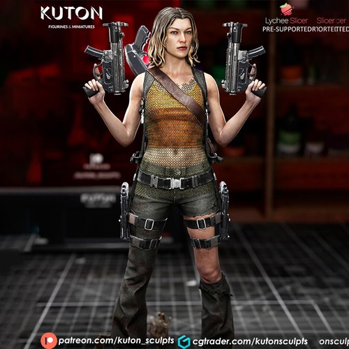 Alice Gunner 1/12 1/8 1/6 3D Print Model Kit Unpainted Unassembled GK ...