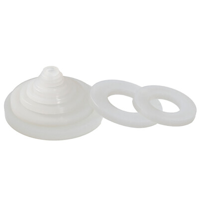 FLAT WHITE NYLON WASHERS NYLON PA66 PLASTIC WASHERS M2 M2.5 M3 M4 M5 M6 ...