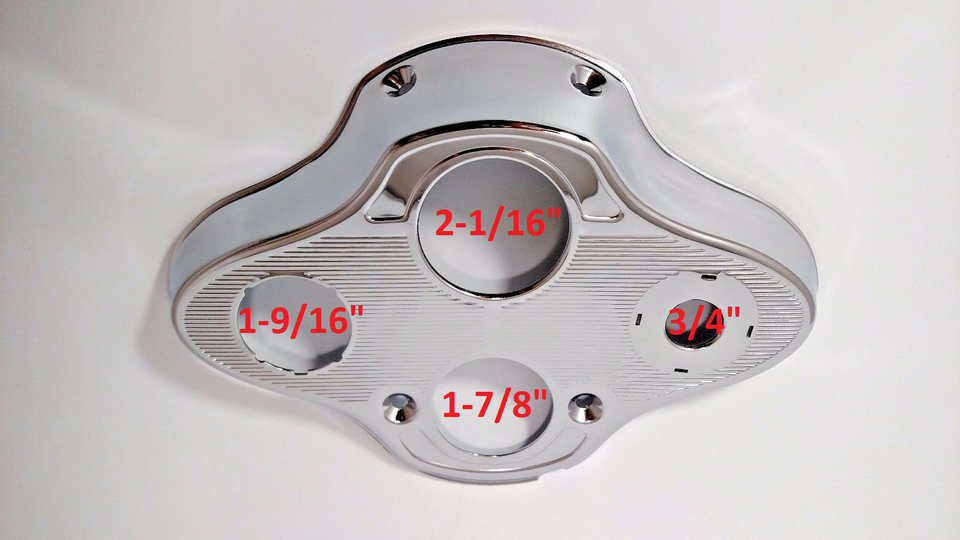 1930 1931 Ford Model A Instrument Gauge Panel Chrome W/ Round ...