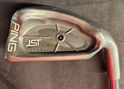 PING IST 7 IRON BLACK DOT RIGHT HAND JZ STEEL SHAFT STIFF FLEX 38'' EUC ...