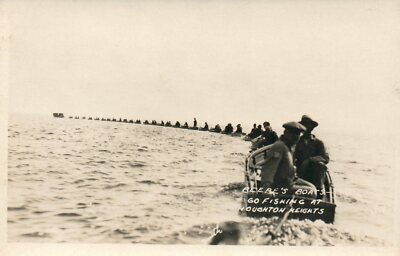 Real Photo Beebe's Boats Go Fishing At Houghton Heights MI Michigan ...