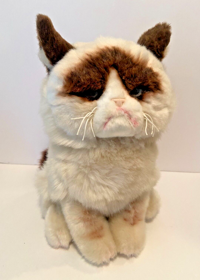 GRUMPY CAT Siamese Plush Toy Animal by Gund 9.5" Tall - Tardar Sauce | eBay