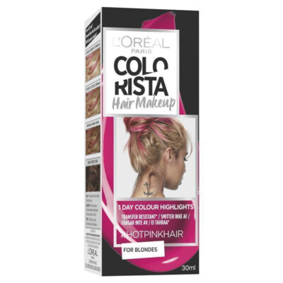 L'Oreal Colorista - HOT PINK - 30mL - Hair Makeup Colour Washout ...