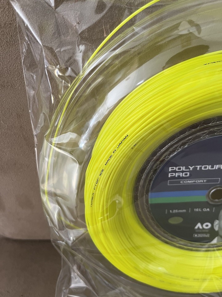 New Yonex Poly Tour Pro 16L Reel 1.25mm PTP 125 Tennis String 200m ...