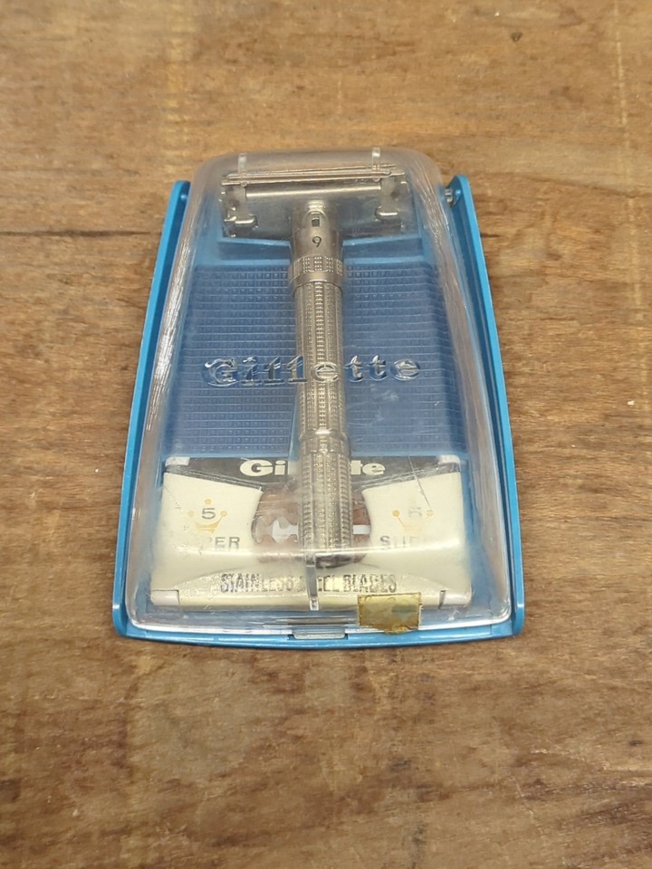 1964 Gillette TTO Safety Razor With Blades & Case, J4 Date Code | eBay