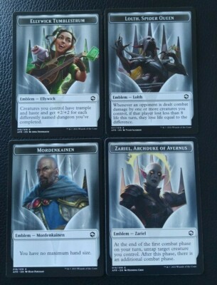 MTG Adventures in the Forgotten Realms Planeswalker Emblems NM | eBay