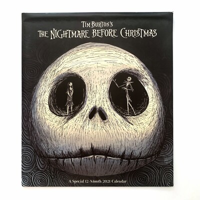 2021 Tim Burton's The Nightmare Before Christmas 12 Month Calendar | eBay