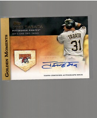 JOSE TABATA GOLDEN MOMENTS AUTO 2012 TOPPS BASEBALL | eBay