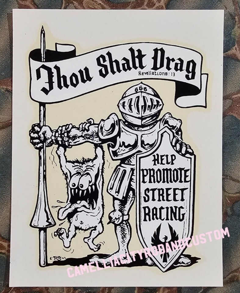 Ed ROTH Decals vtg Original Rare Variation Lot Hot Rod Drag Racing Rat ...