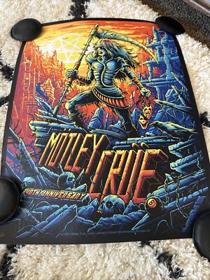 MOTLEY CRUE POSTER ALLISTER FEIND DAN MUMFORD 18x24 8/40 AP | eBay