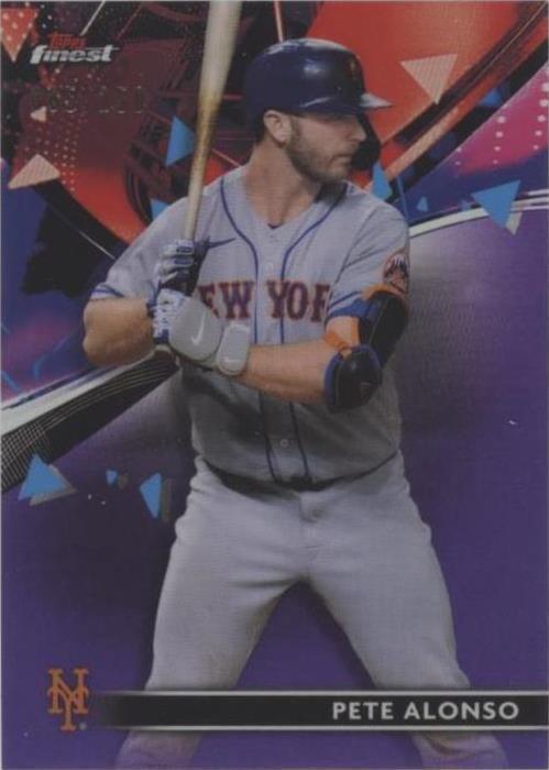2021 Topps Finest - Pete Alonso #29 Purple Refractor /250 for sale ...