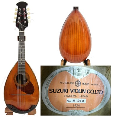 Japan Suzuki M-210 1974 Solid Spruce top Solid Maple Bowl back Mandolin ...