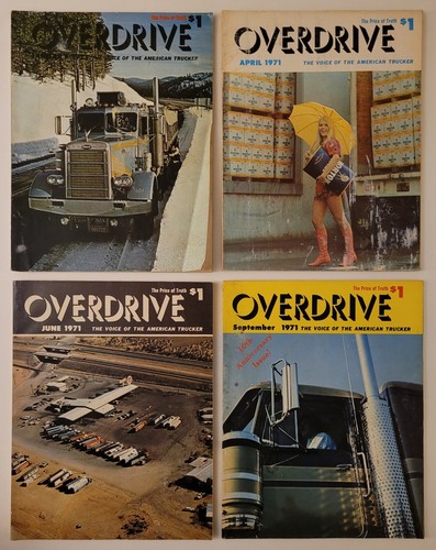 OVERDRIVE Magazine - 4 Issue Lot - Jan April June Sept 1971 | eBay