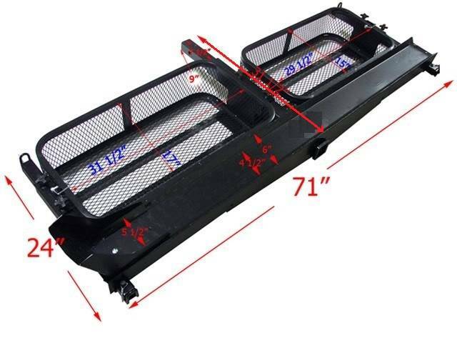 Dirtbike Scooter Motorcycle Hitch Carrier Rack with Storage Cargo ...