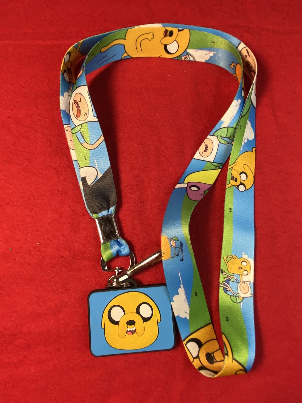 Blue Adventure Time Finn Jake Work Badge Gym Pass Sch… - Gem