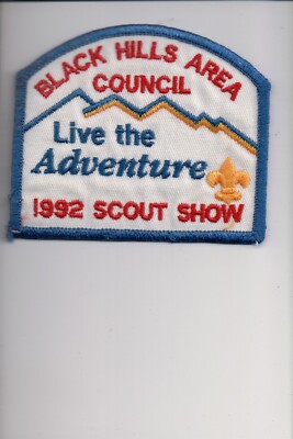 1992 Black Hills Area Council Scout Show patch | eBay