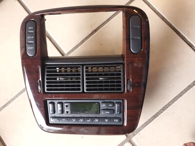 02-05 FORD EXPLORER CENTER DASH RADIO TRIM BEZEL WOODGRAIN W/ AC VENTS ...