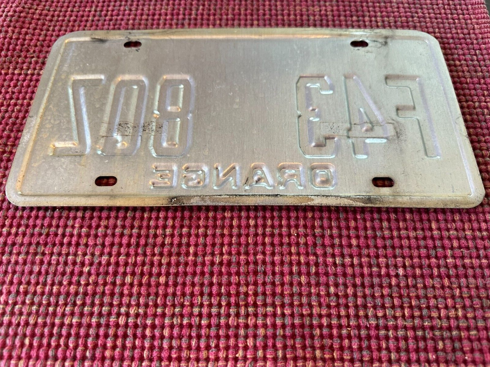 Vintage Genuine 2015 FLORIDA Orange County License Plate Tag F438QZ ...
