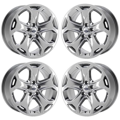 18" FORD EDGE PVD BRIGHT CHROME-C WHEELS RIMS FACTORY OEM 3848 2011 ...