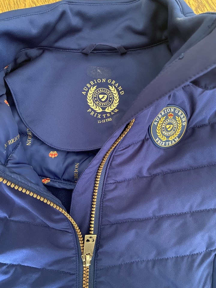 Aubrion Team Insulated Jacket - Young Rider - Navy - age 11-12 - Unisex ...