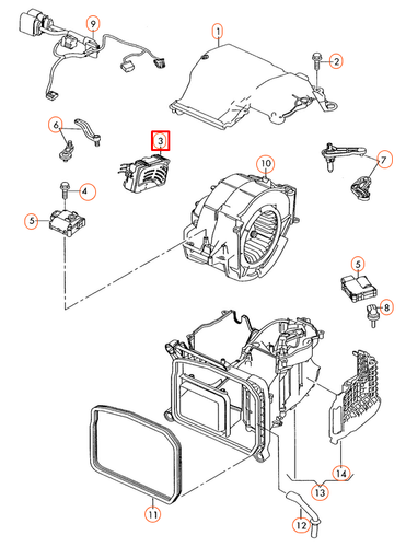 AUDI A6 C6 GENUINE Heater Blower Fan Control Unit 4F0820521A 2011 for ...