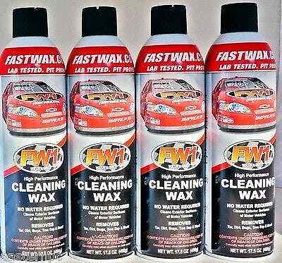 4 Cans FW1 FastWax Waterless Wash and Car Wax Removes Dirt, Adds Shine ...