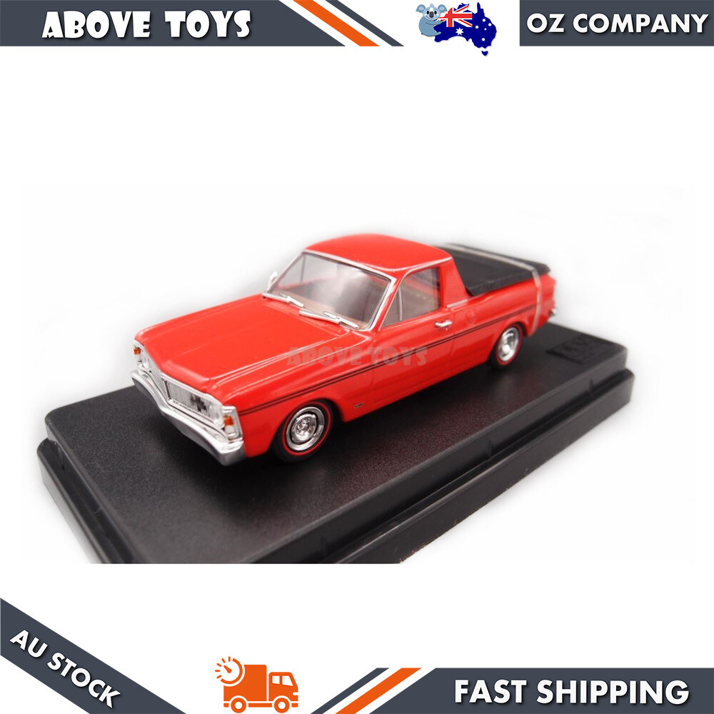 DDA 1:43 Scale Vermillion Fire 1971 XY Ford Ute Diecast Car Toy Model ...