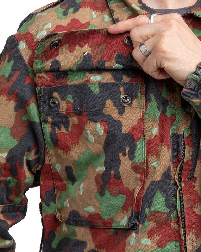 Large Swiss Army M83 Alpenflage Field Jacket Military Camouflage ...