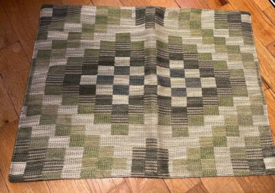 Green plaid table or dresser pad for objects 19x14 | eBay