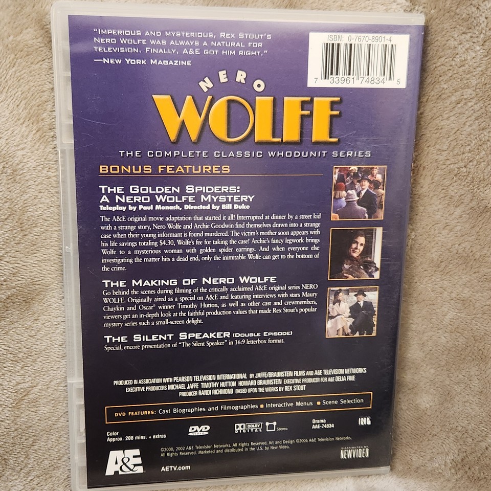Nero Wolfe The Complete Classic Whodunit Series A&E -Replacement DVDs ...
