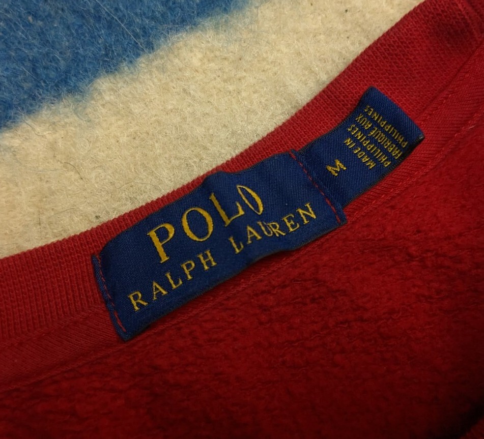 Polo Ralph Lauren CP-RL 93 Cut & Sew Patch Red Pullov… - Gem