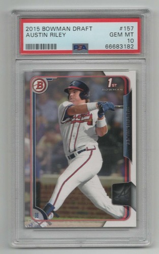 2015 Bowman Draft * 1st card * Rookie Card RC * Austin Riley * #157 ...