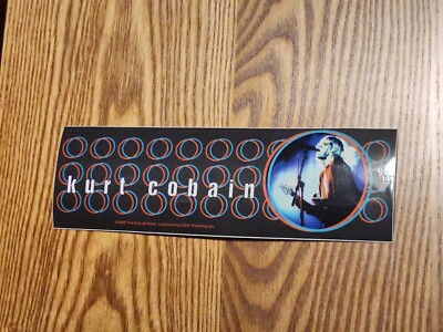 Kurt Cobain singer of Nirvana rock music Bumper Sticker Band Decal | eBay
