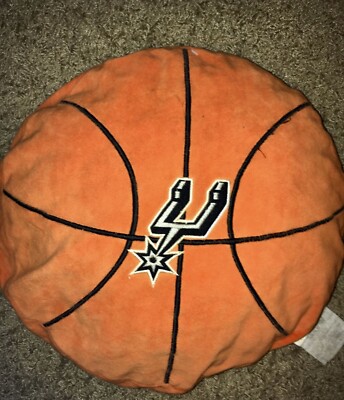 San Antonio Spurs Plush Basketball Pillow Stitched Logo | eBay