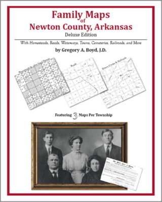Family Maps Newton County Arkansas Genealogy AR Plat | eBay