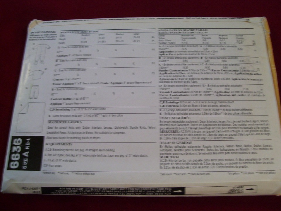 NEW LOOK #6636 - CHILDS SLEEPWEAR - ROMPER - PAJAMAS - BLANKET PATTERN ...