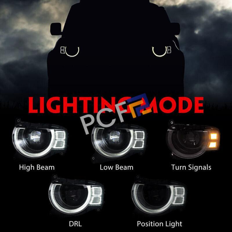 Pair LED Matrix Headlights For Land Rover Defender L663 Headlamp LH&RH ...